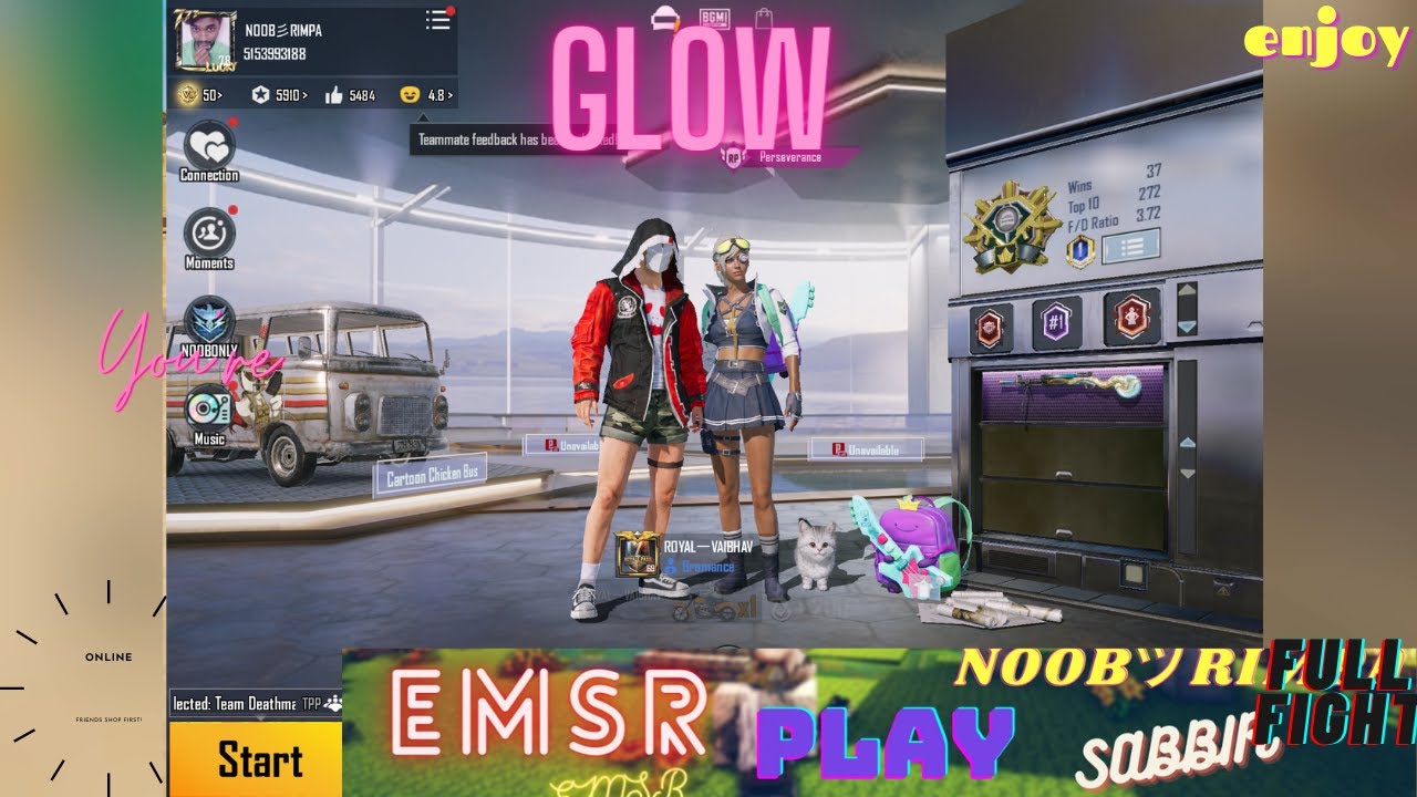 RANK PUSH LOBBY CHICKEN DINNER : BGMI LIVE || EMSR GAMING - YouTube