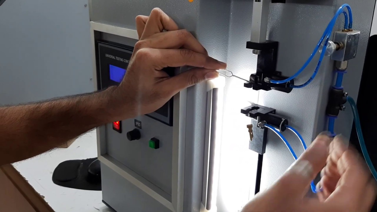 Fiber Strength Tester - YouTube