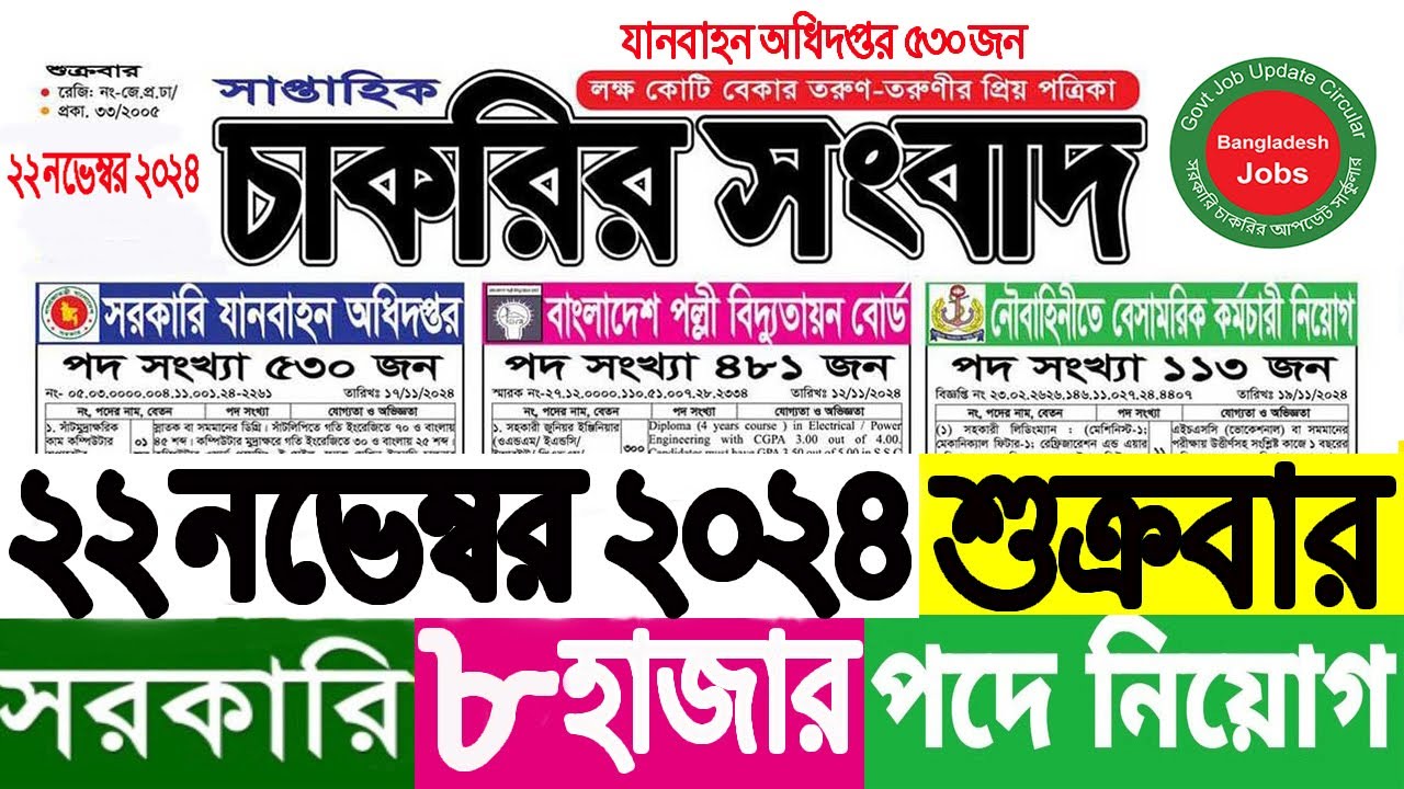 How to Get a Government Job (Chakrir Dak Potrika) - YouTube