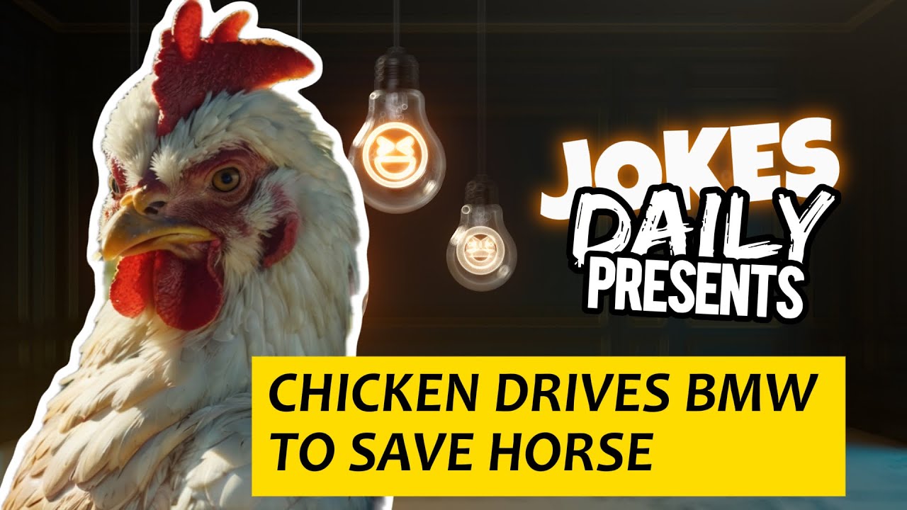 Chicken Drives BMW To Save Horse | Joke of the Day 😂 - YouTube
