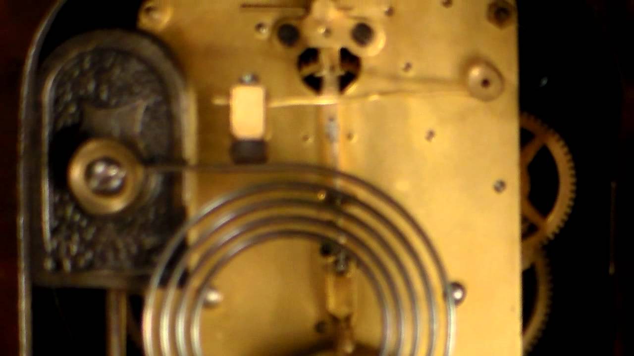 Thomas Haller Tambour Mantel Clock c. 1920 - YouTube