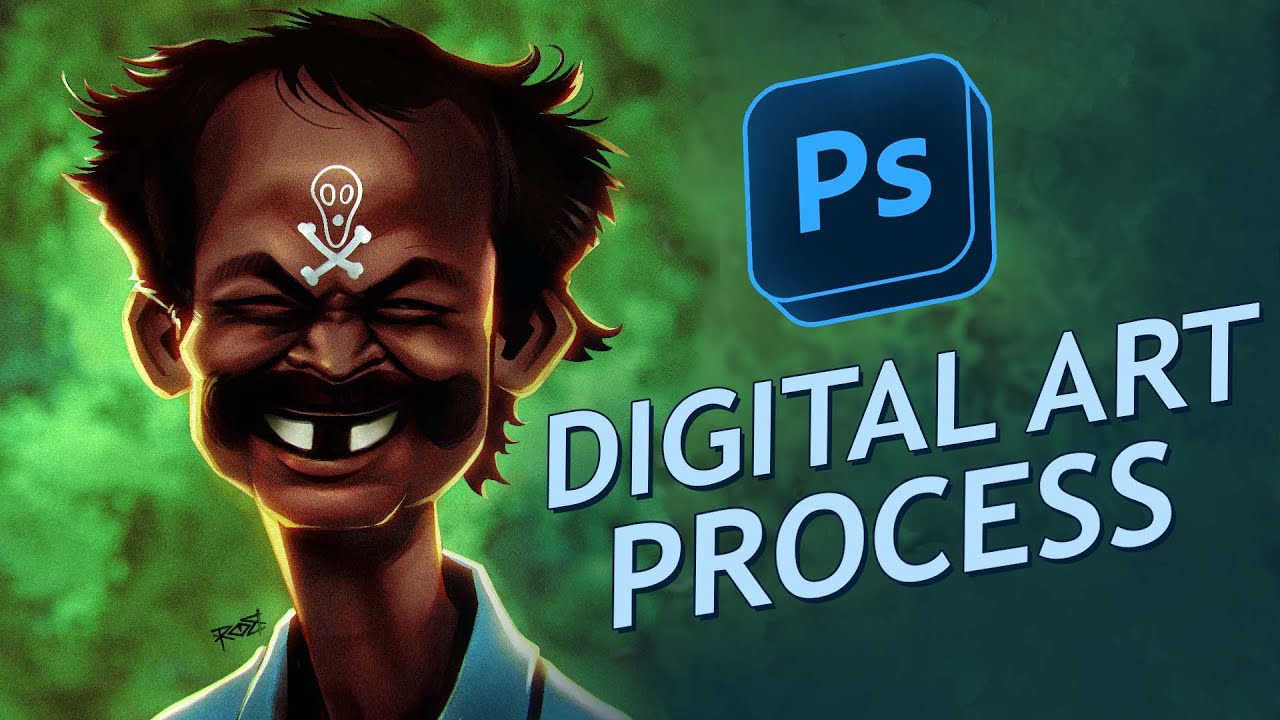 Digital Art Shading and coloring Full Process - YouTube