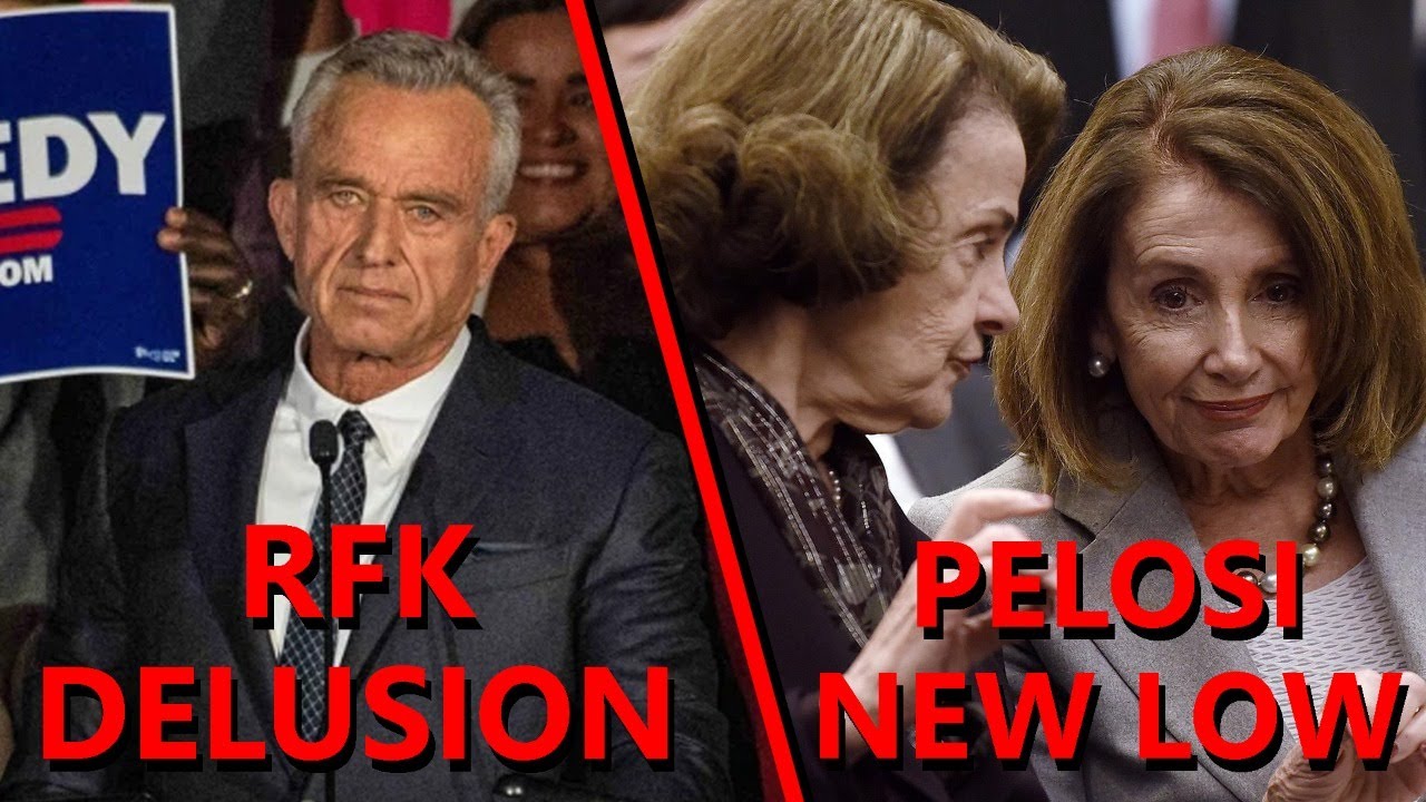 RFK Jr. Fans IGNORE Pro-Lockdown/RussiaGate Past, Pelosi PROPS UP Unfit ...