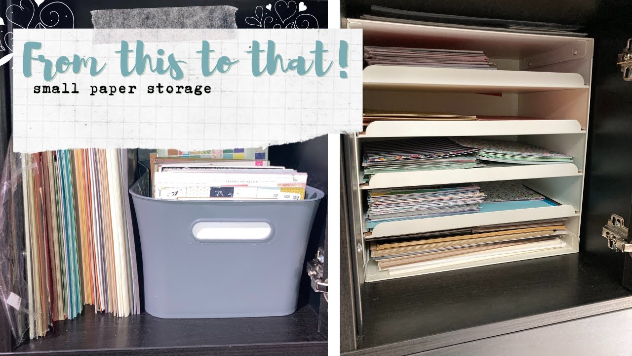 ORGANIZE WITH ME... (6x6, 6x8, and 8 1/2 x 11 Paper Storage) - YouTube