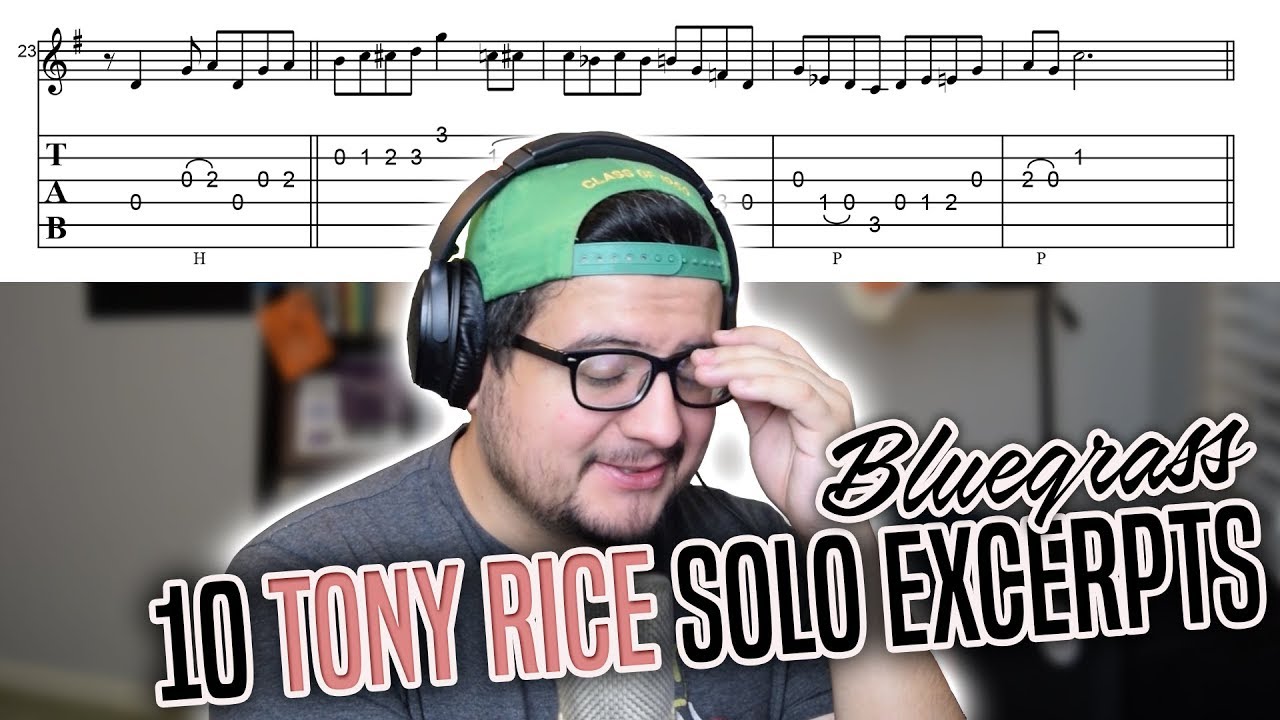 10 Bluegrass Tony Rice Excerpts From Famous Guitar Solos - YouTube