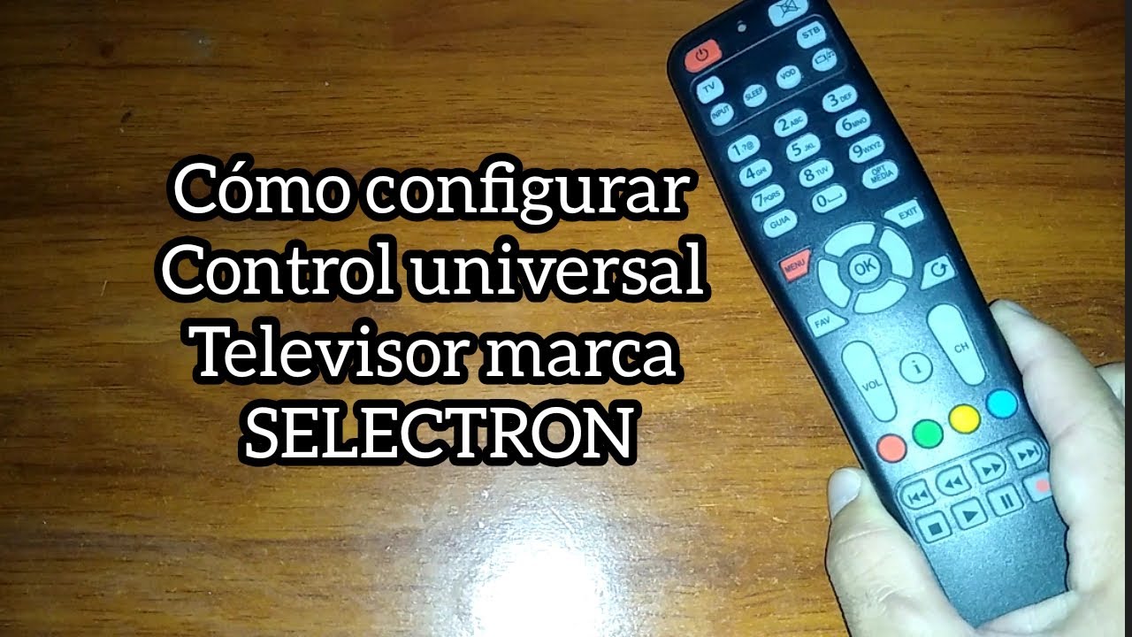 Codigo para TV SELECTRON. Control universal. - YouTube