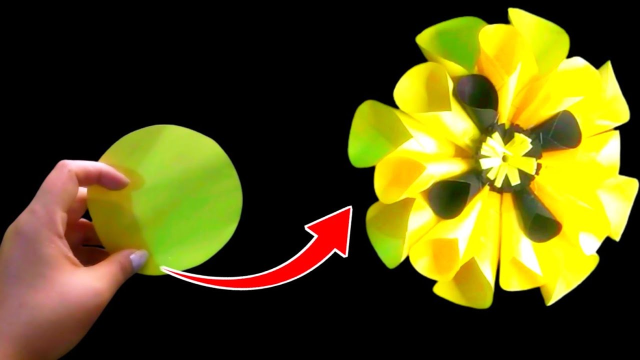 Easy Paper🥀 Flower Making 😍| How To Make Paper Flower | Beautiful Paper ...