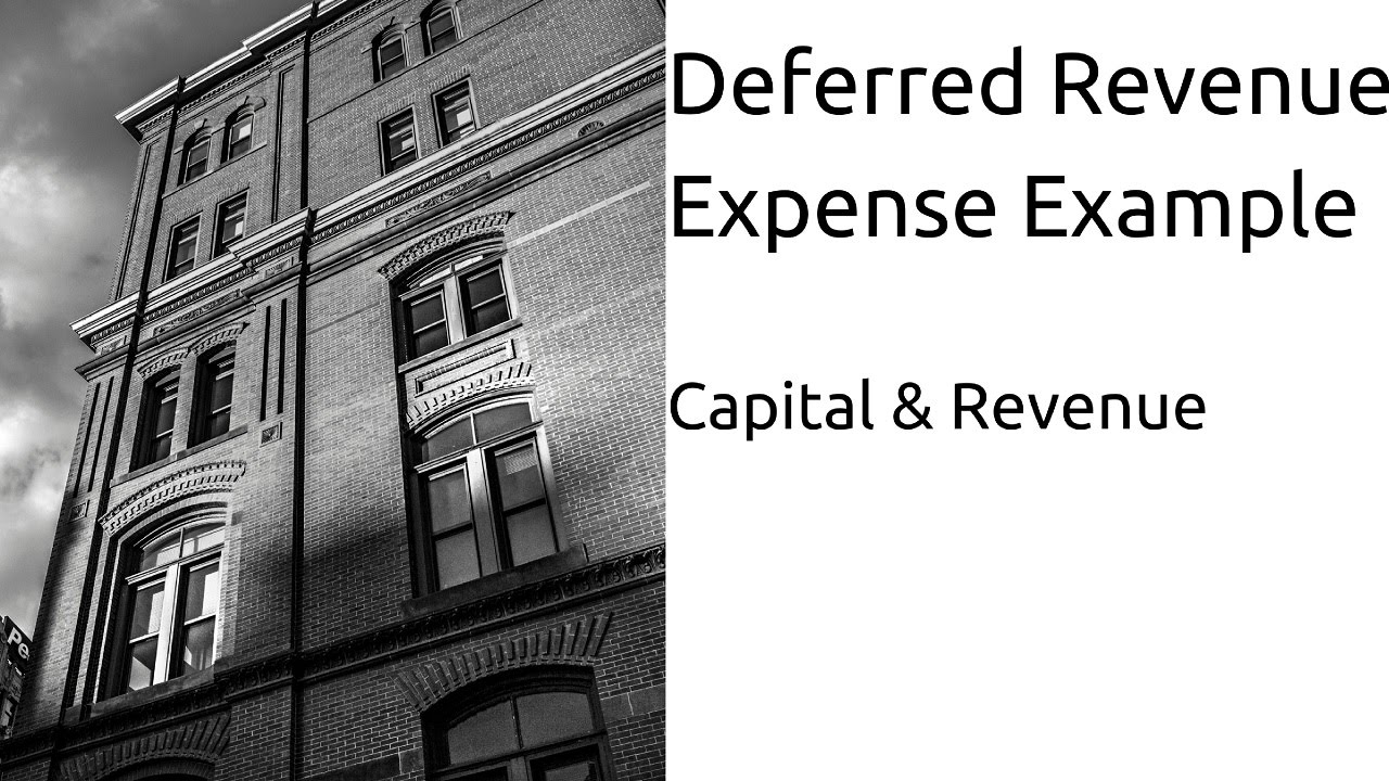Example of Deferred Revenue Expense | Capital & Revenue Expense| CA CPT ...