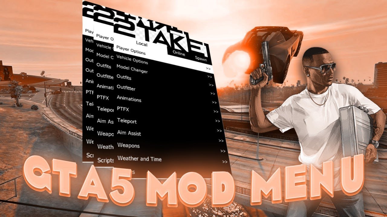 *GREAT* 2TAKE1 MOD - GTA V ONLINE | BEST MOD FOR GTA 5 | MANY FUNCTIONS ...