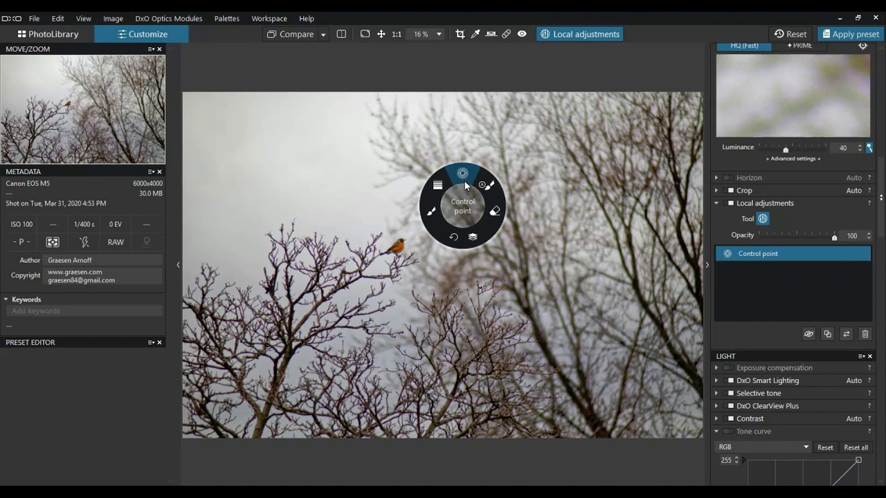 DxO Photolab Editing - Inverting masks to create selective color - YouTube