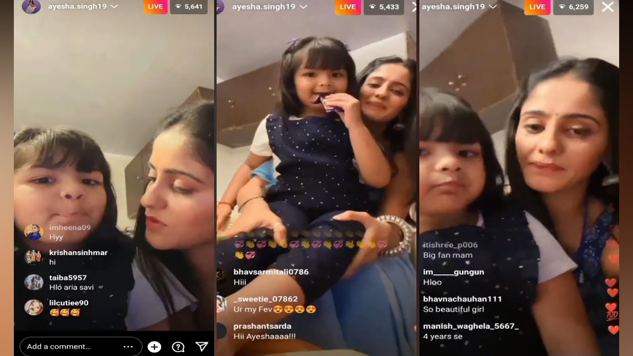 Ayesha Singh & Aria Sakaria Live With Fans On Set Ghum Hai Kisikey ...