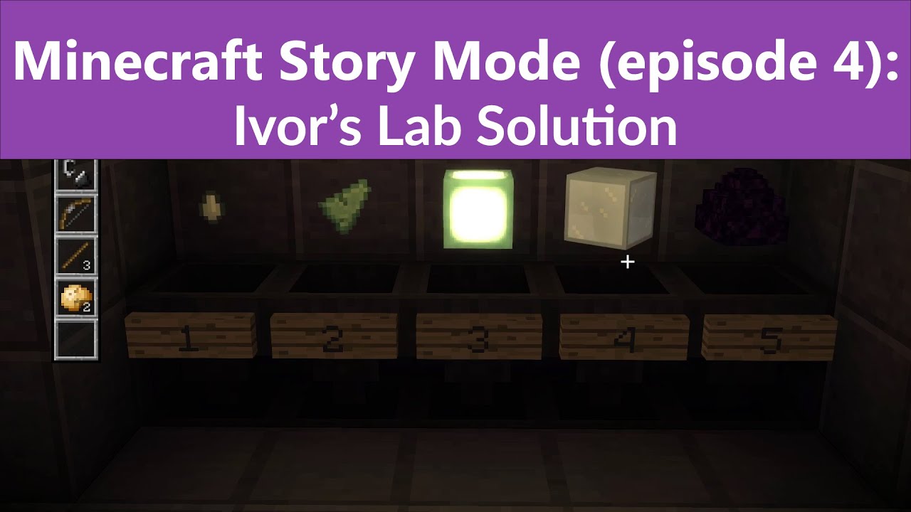 Minecraft Story Mode (Episode 4) - Ivor's Lab Entrance Puzzle SOLUTION ...