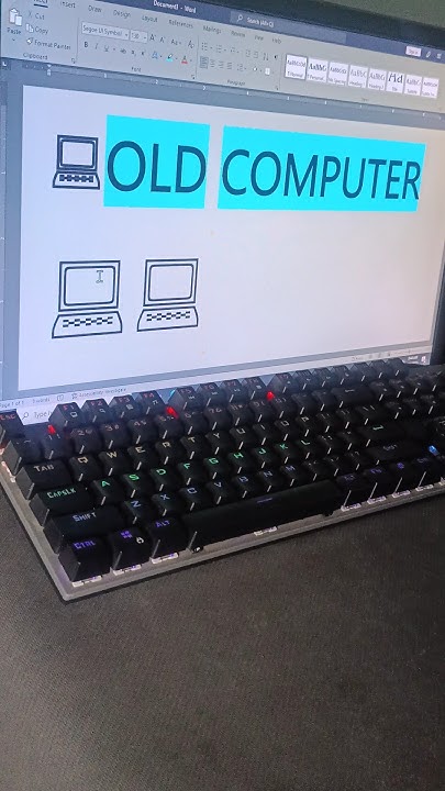 Old Computer 🖥️🖥️🖥️💻 #windows #nicl #shortcutkeys #typing #nclcomputer #wordprocessor #keyboard ...