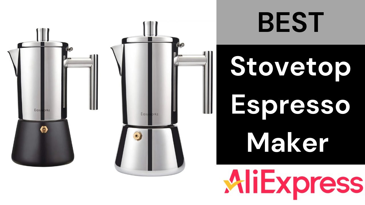 Stovetop Espresso Maker on AliExpress – Easyworkz Diego 4-Cup Moka Pot ...