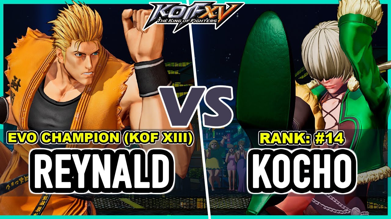 KOF XV 🔥 Reynald (Random/Ryo/Shermie) vs Kocho (Dinosaur/Clark/Shermie ...