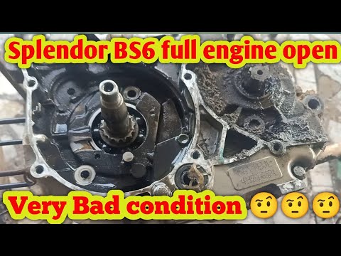 Splendor BS6 full engine open....... - YouTube