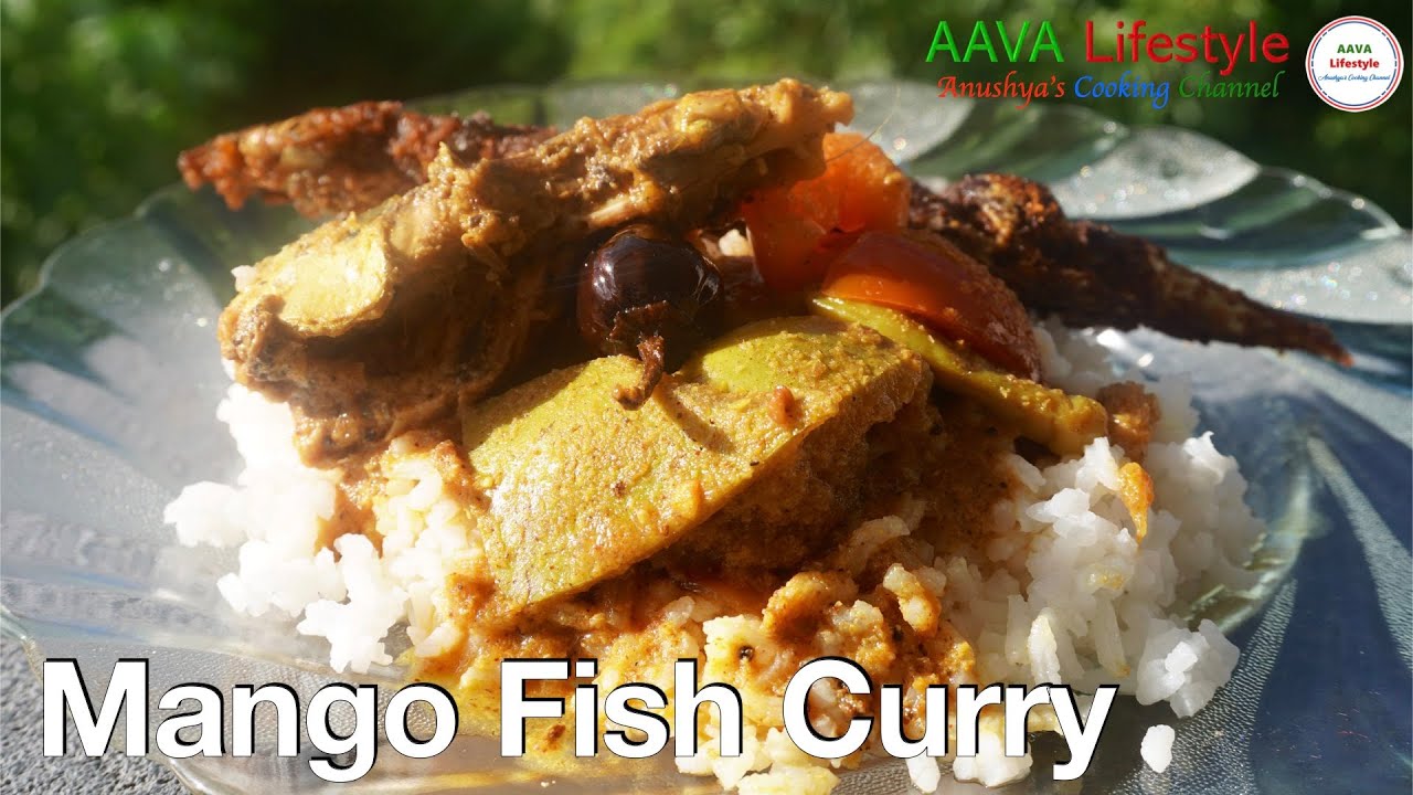 Mango fish curry | South Indian fish curry recipe | Mango Coconut fish ...