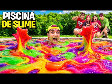 FIZ UMA PISCINA DE SLIME GIGANTE *A maior de todas !