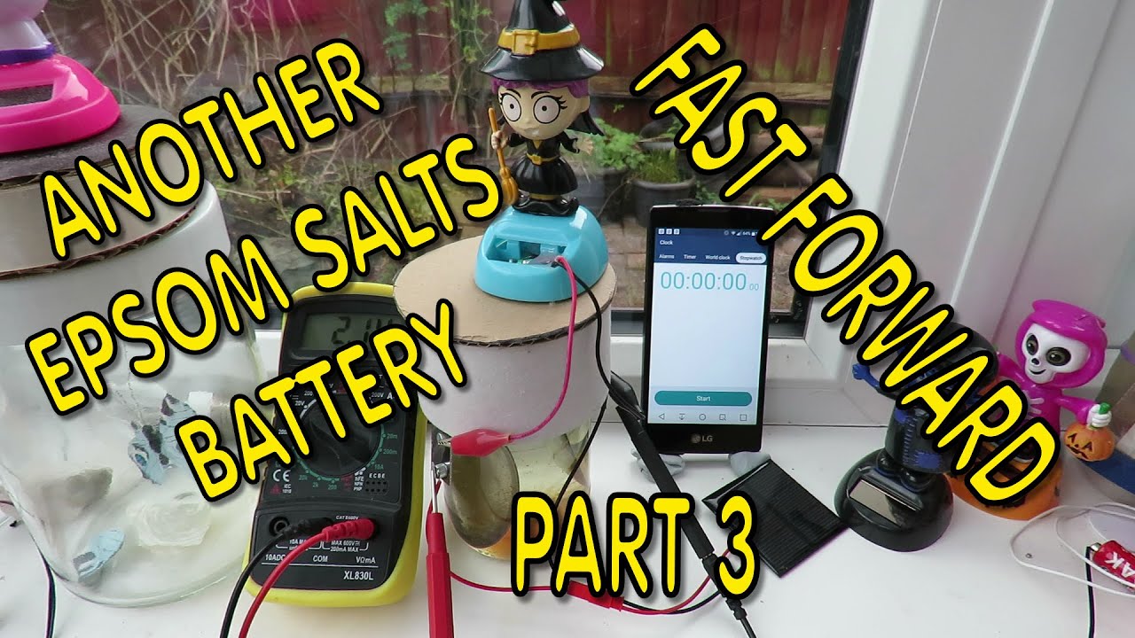 Another Epsom Salts battery - stainless steel spoons PART 3 FAST ...