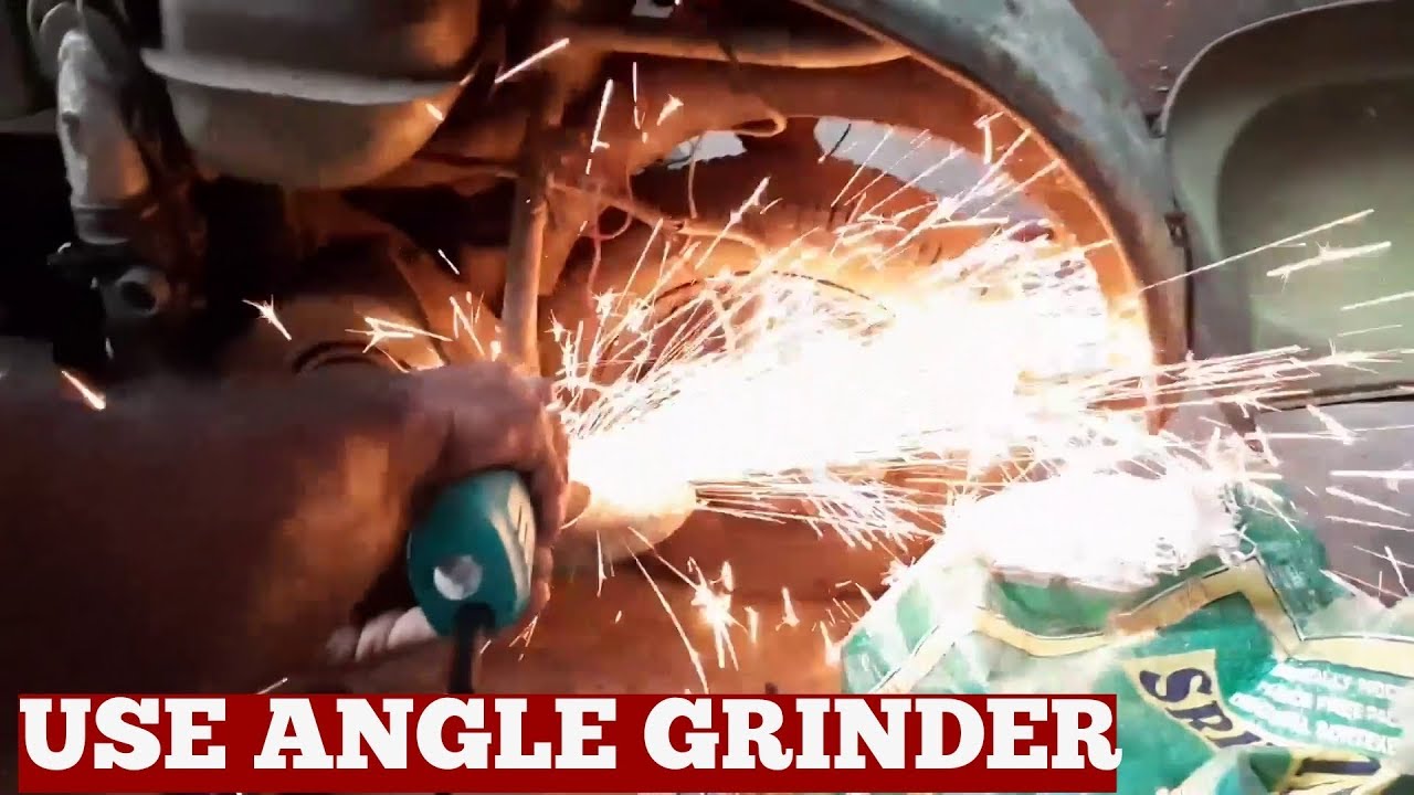 Removing Rust Using Angle Grinder - YouTube