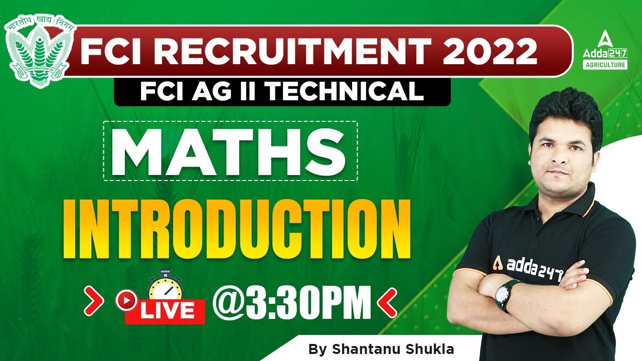 FCI Recruitment 2022 | Quant Syllabus and Strategy | Quant By Shantanu ...