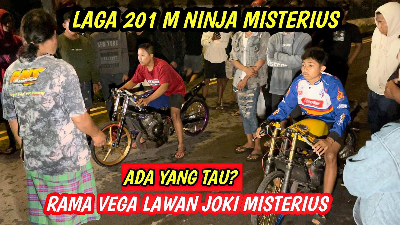 LAGA SEMALAM PENONTON DIKAGETKAN "DENGAN JOKI MISTERIUS NINJA BIRU" Rama Vega VS Joki Misterius ...