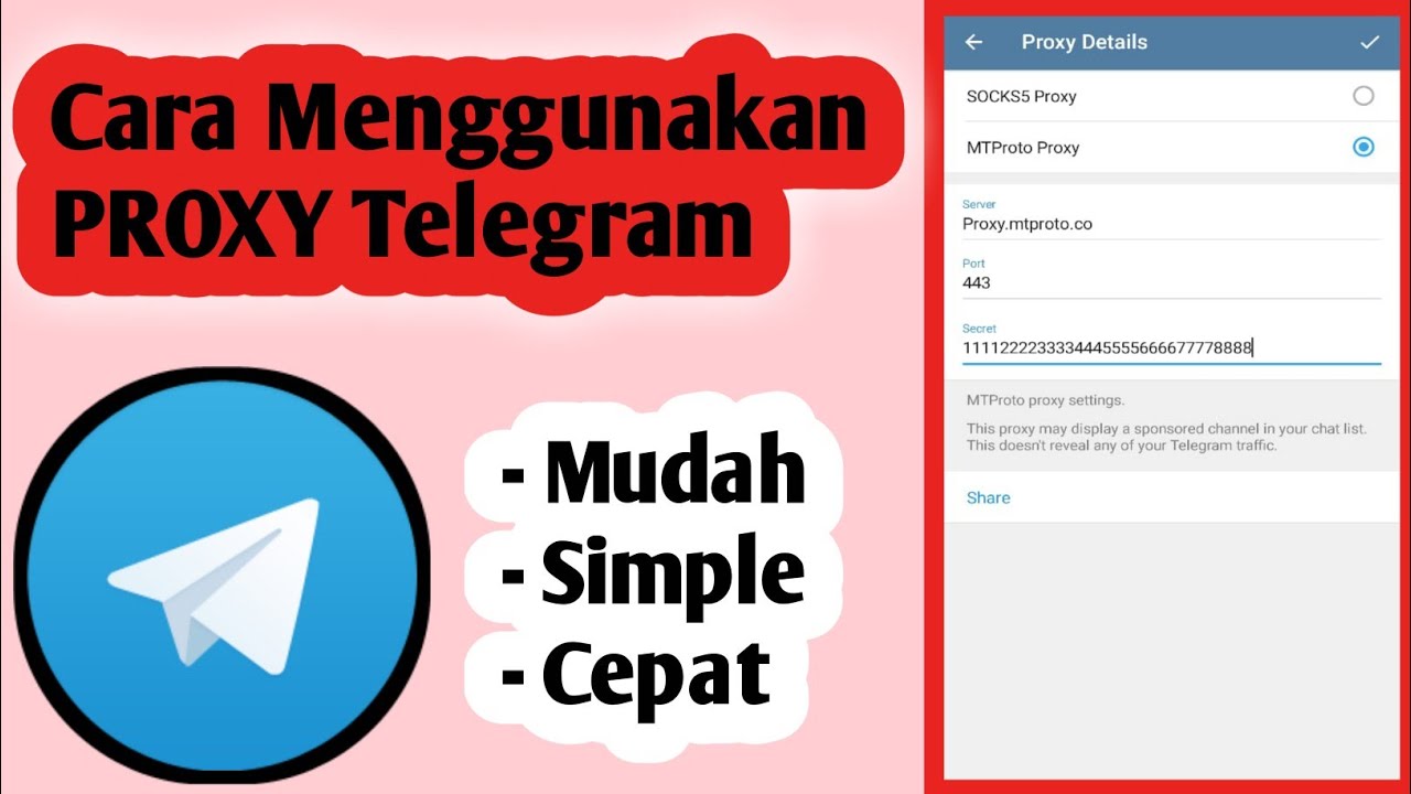 Cara Menggunakan Proxy Di Telegram - YouTube
