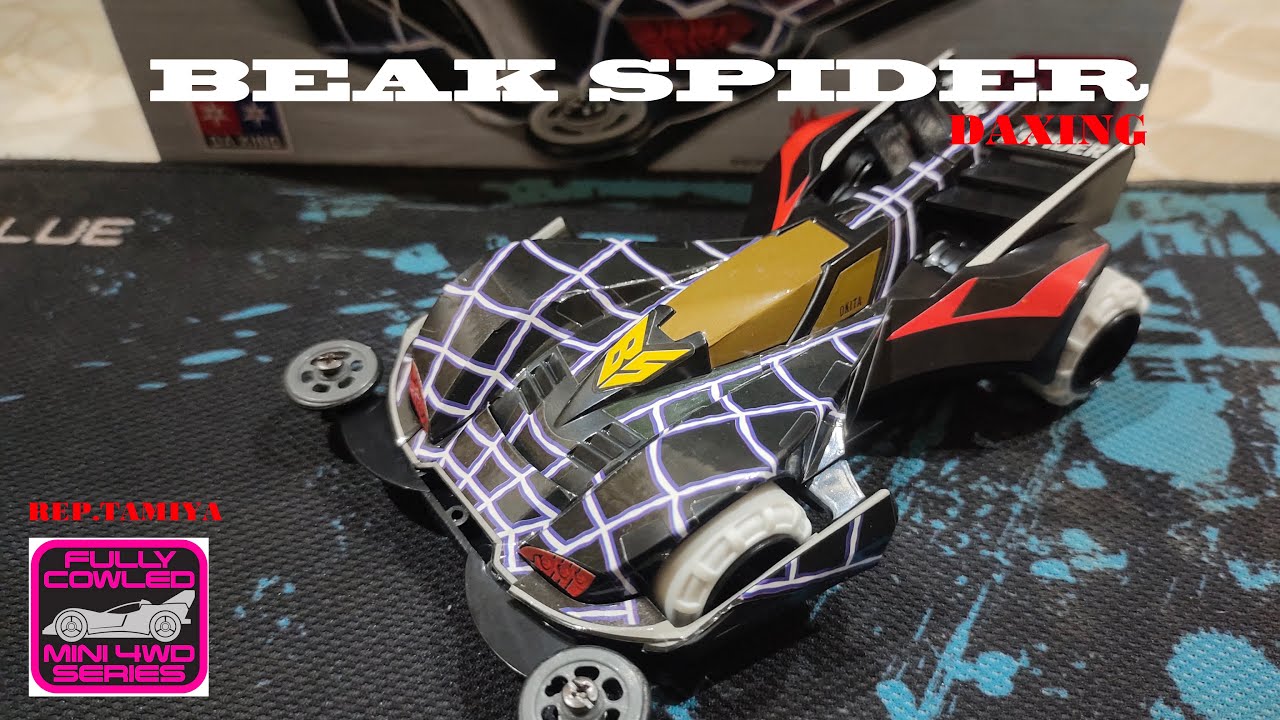 BUILD TAMIYAミニ四駆 BEAK SPIDER -DAXING - YouTube