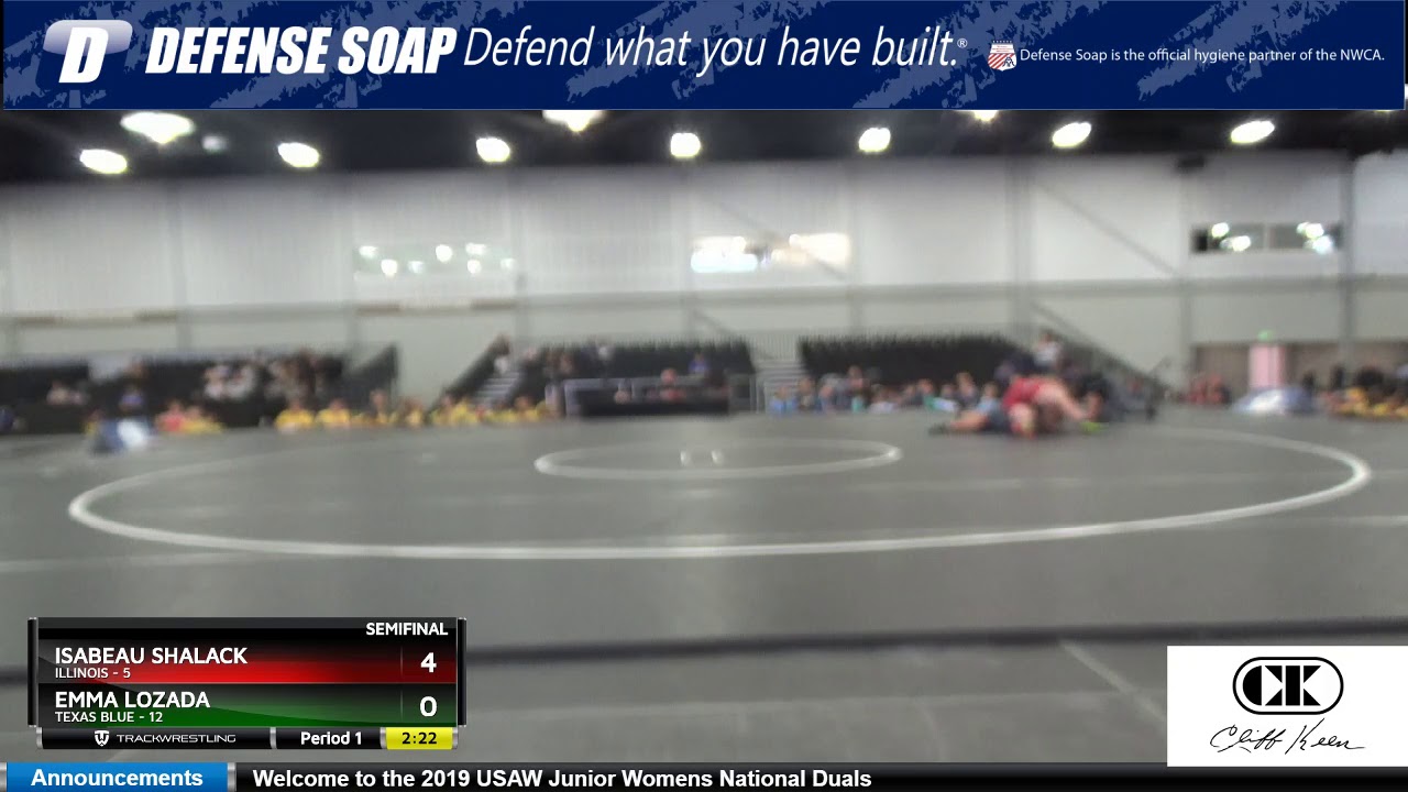 Mat 2 200 Isabeau Shalack Illinois Vs Emma Lozada Texas Blue - YouTube