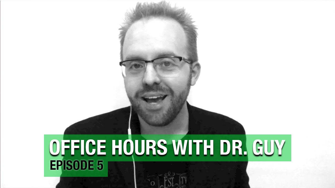 Office Hours with Dr. Guy - Episode 5 - Finding Sources, Proposal ...