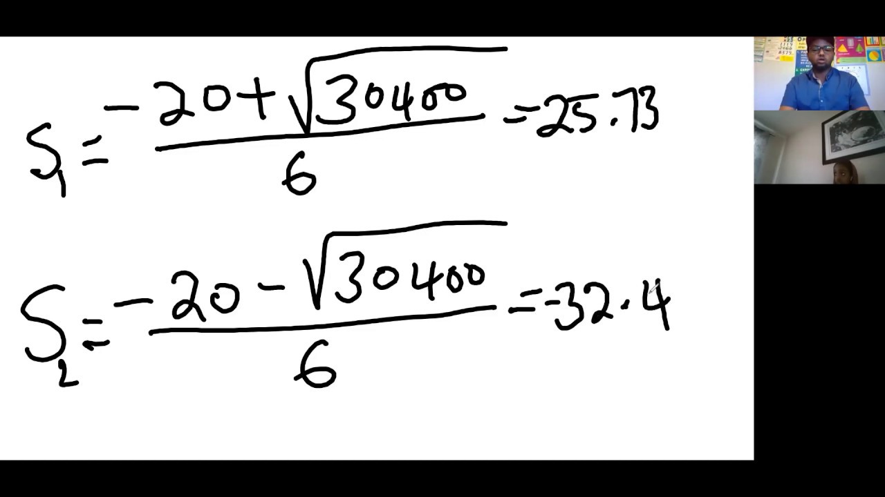 Solving equation by using general formula - YouTube