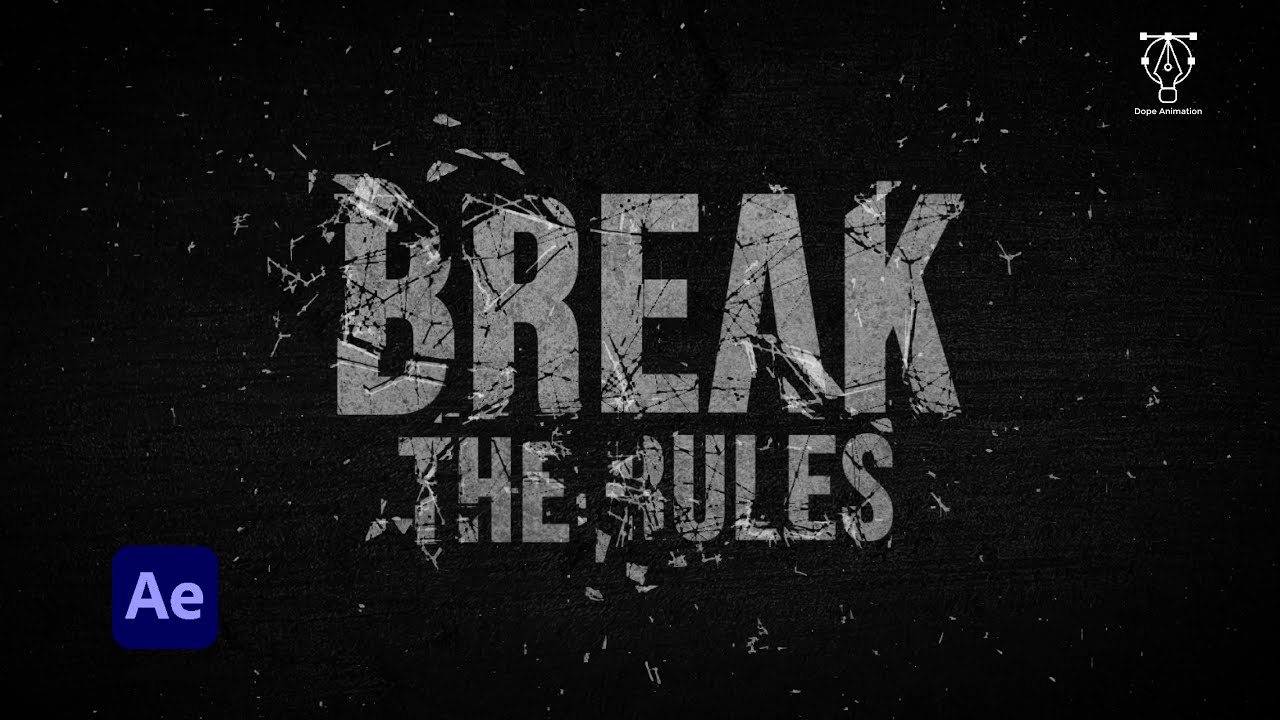 After Effects Tutorial: Shatter Text Effect in After Effects - YouTube