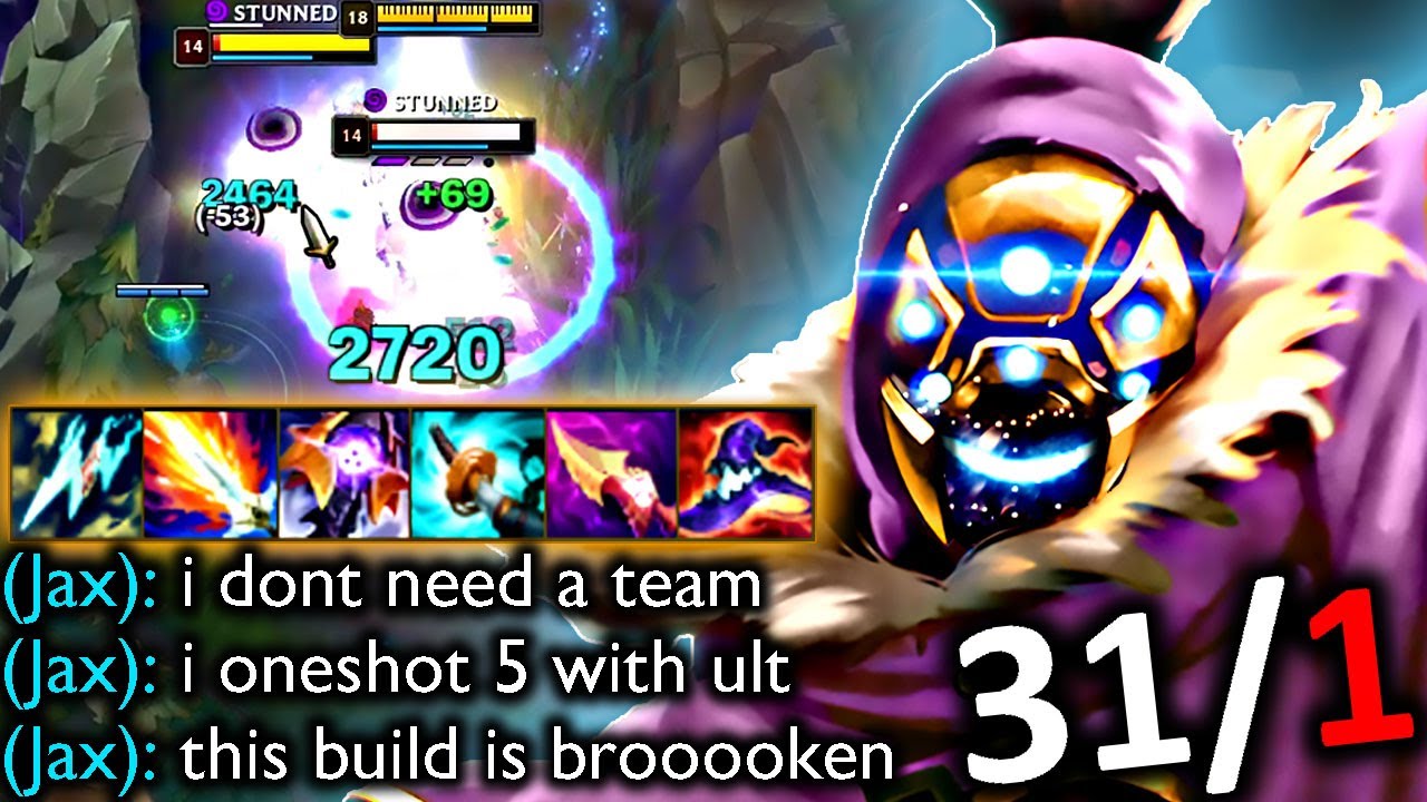 THIS JAX BUILD CAN SOLO CARRY EVERY GAME (I DROPPED 31/1) - YouTube