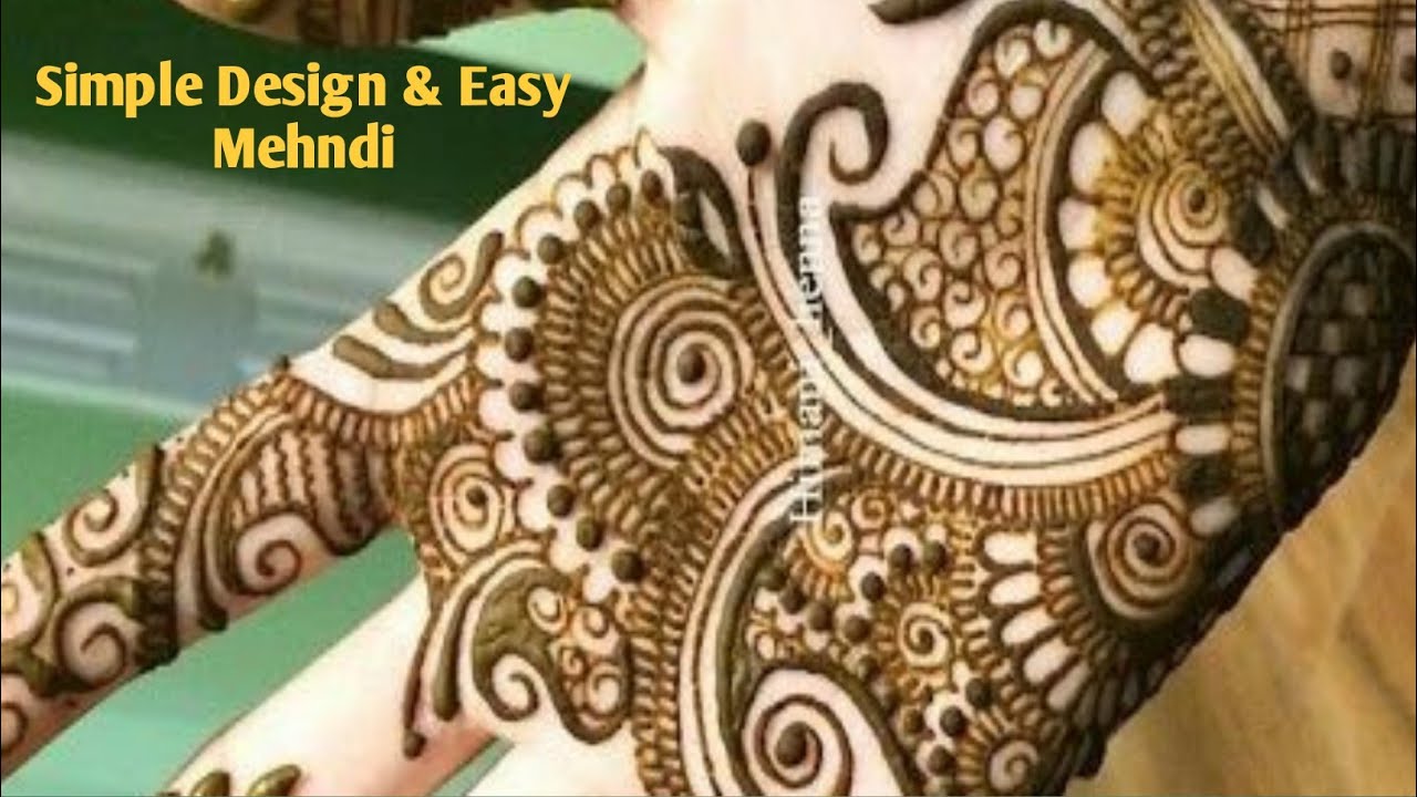 Simple Design & Easy Mehndi🌿 - YouTube