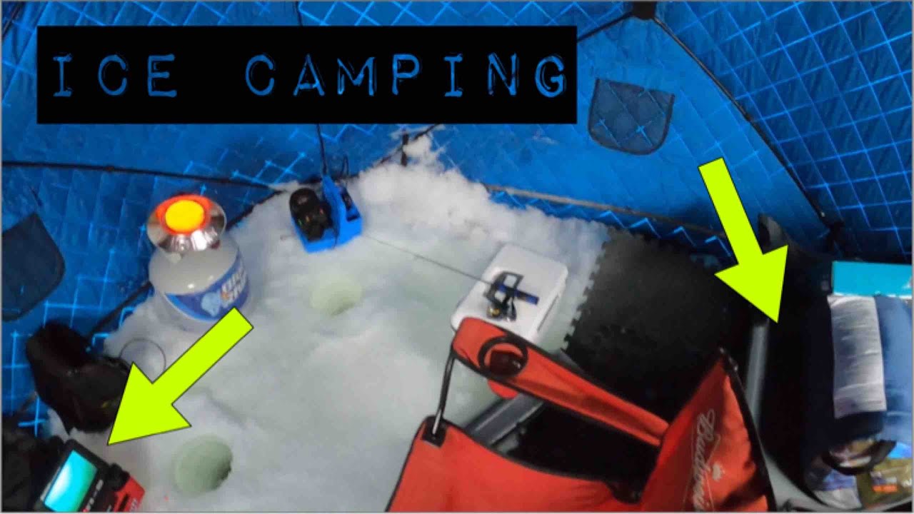 Solo Ice Camping In Hub Shack! - YouTube