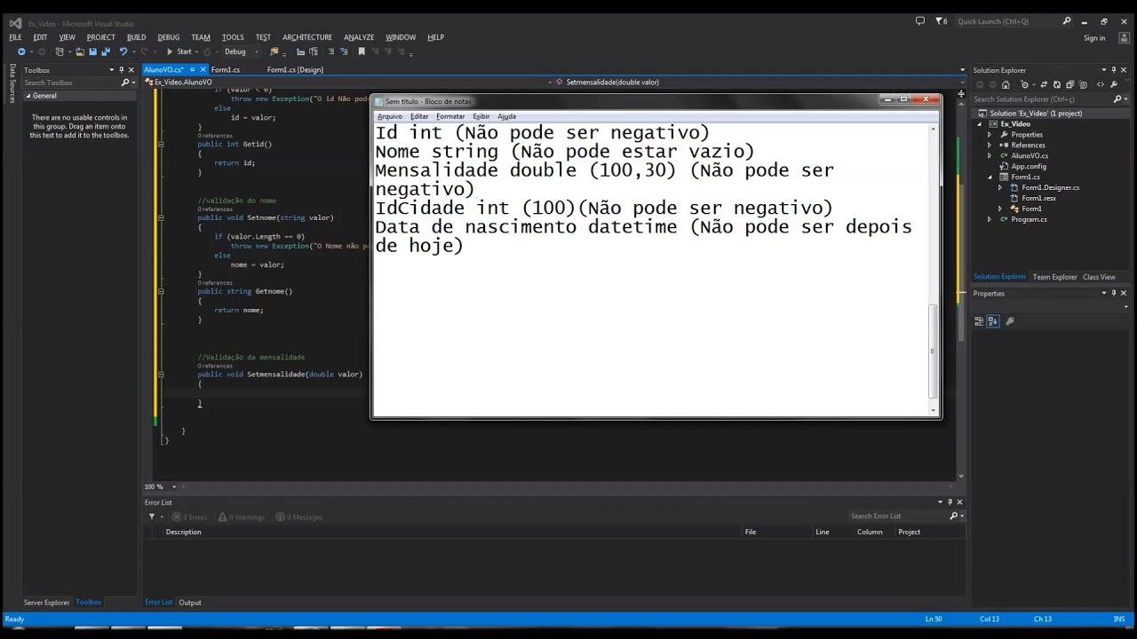 Programando em C# - #1 AlunoVO - YouTube