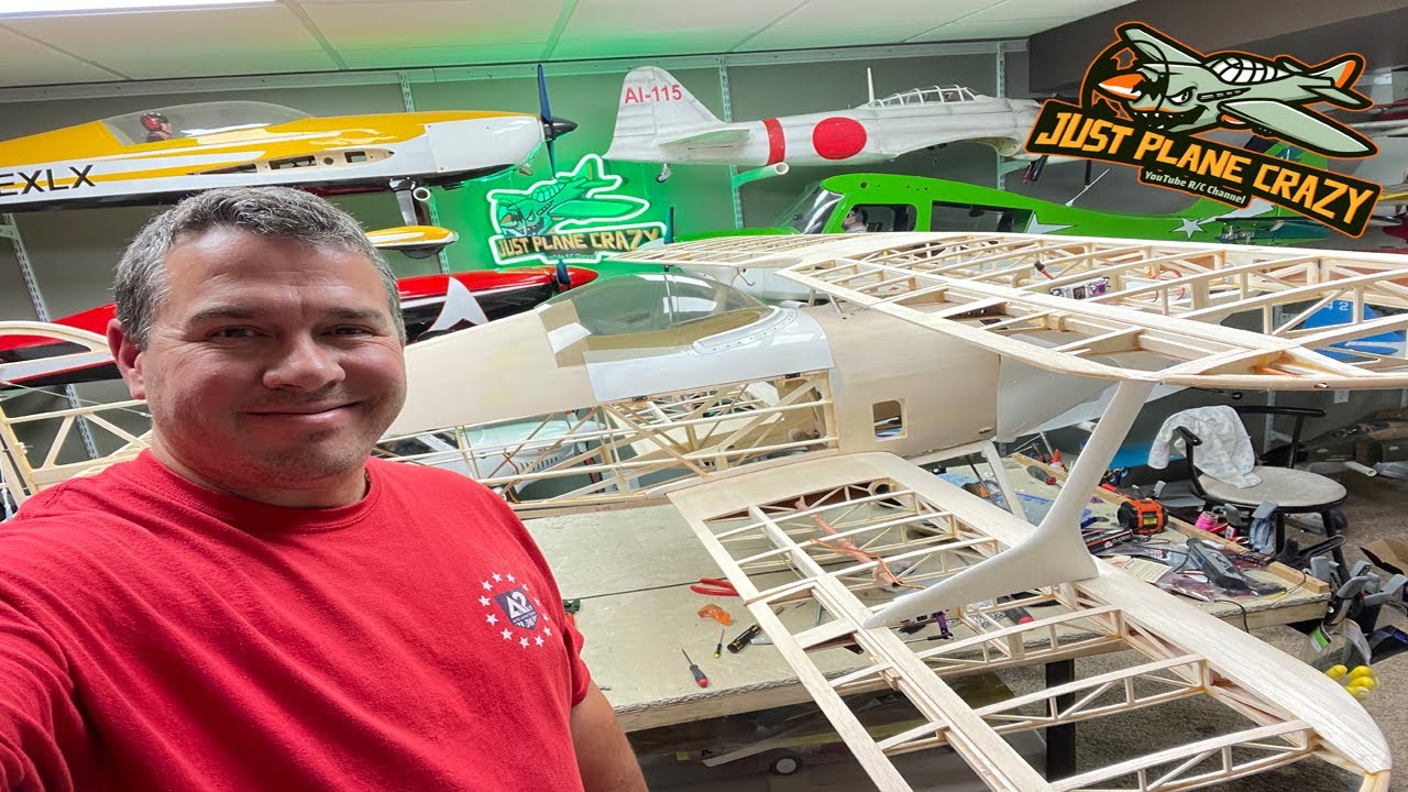 Building the EMHW 2.43m 47% Pitts Special pt.5 Fuselage Framing, Engine ...