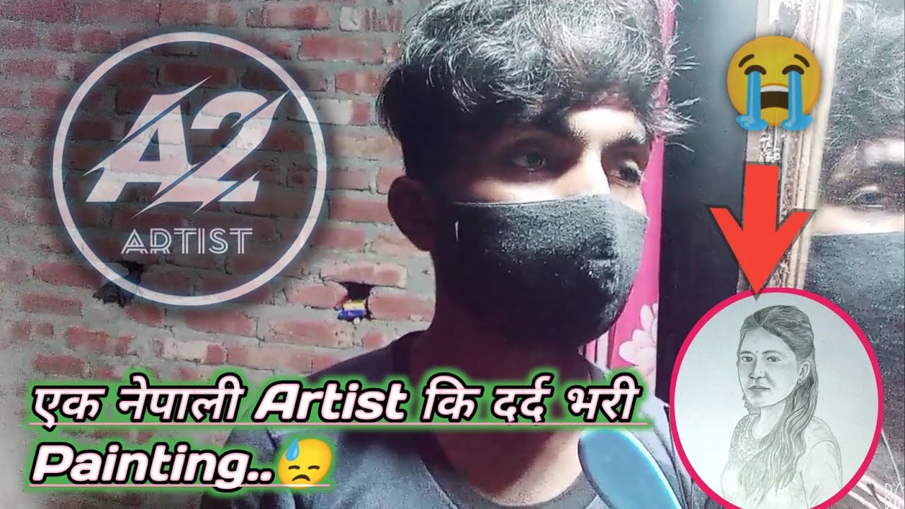 Nepali artist Painting draw with normal pencil. | heart touching ...