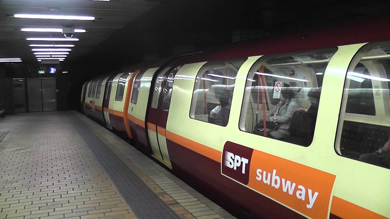 (HD) Glasgow SPT Subway Units Depart St Enoch Station - 27/8/12 - YouTube
