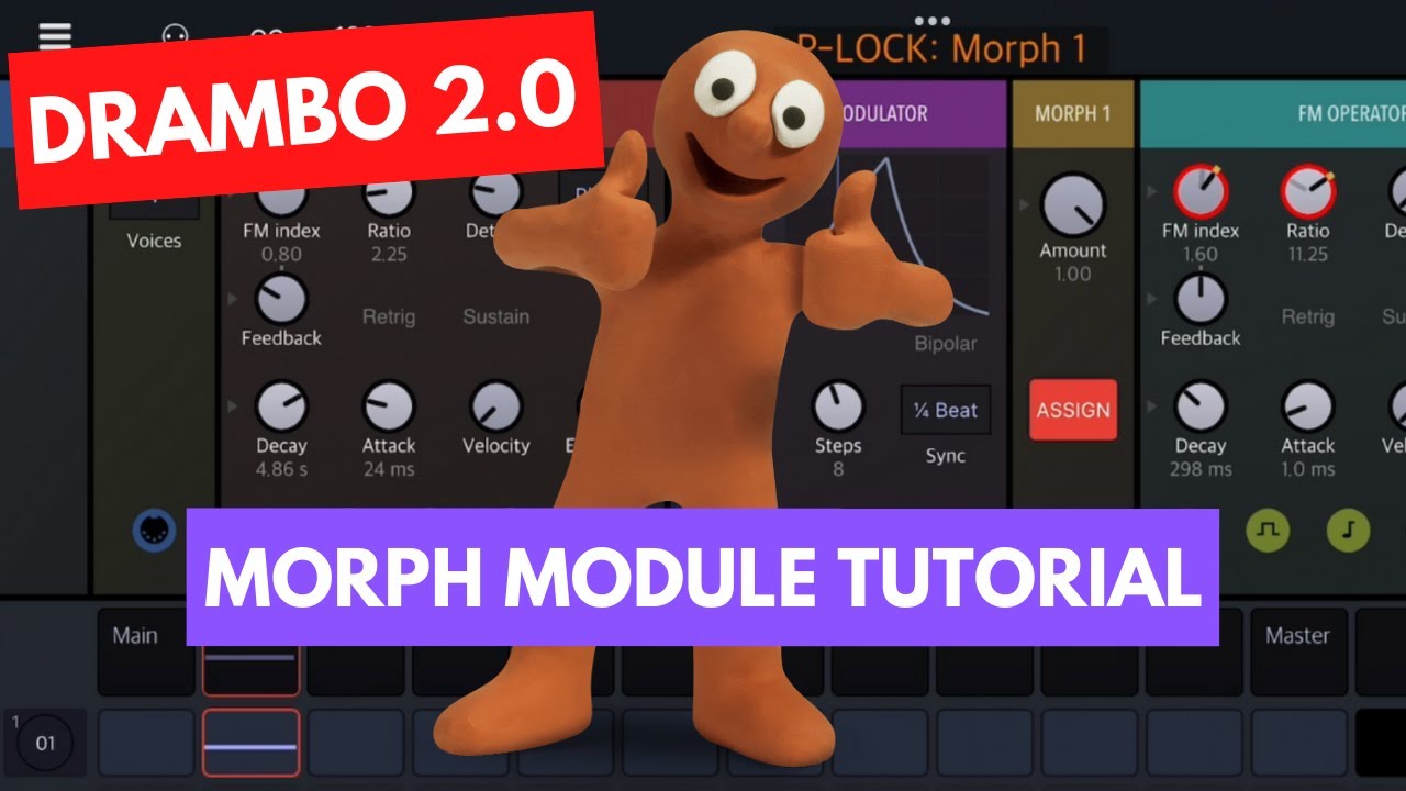 Drambo 2.0 tutorial #6: The Morph module - YouTube