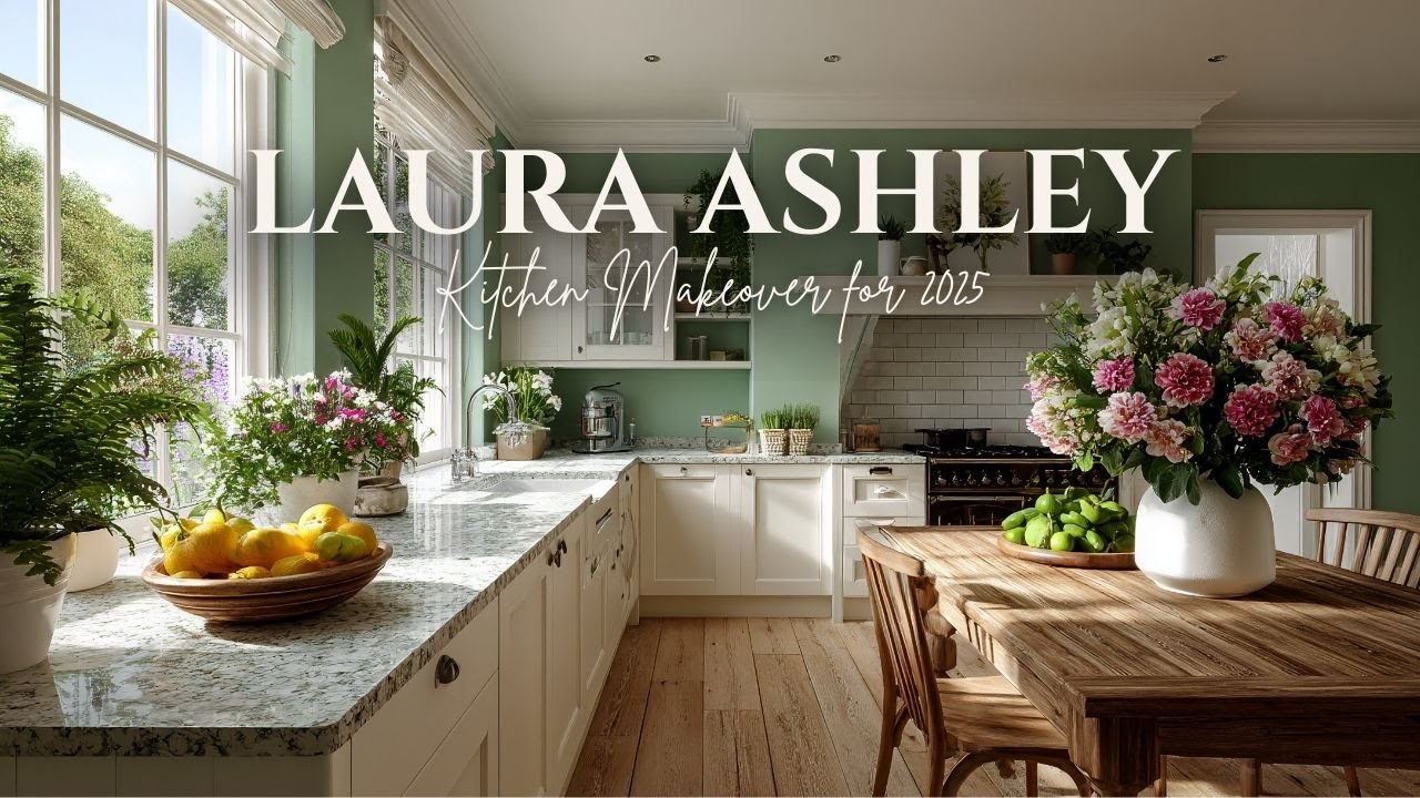 From Farmhouse to Fabulous Laura Ashley Kitchen Makeover for 2025 - YouTube