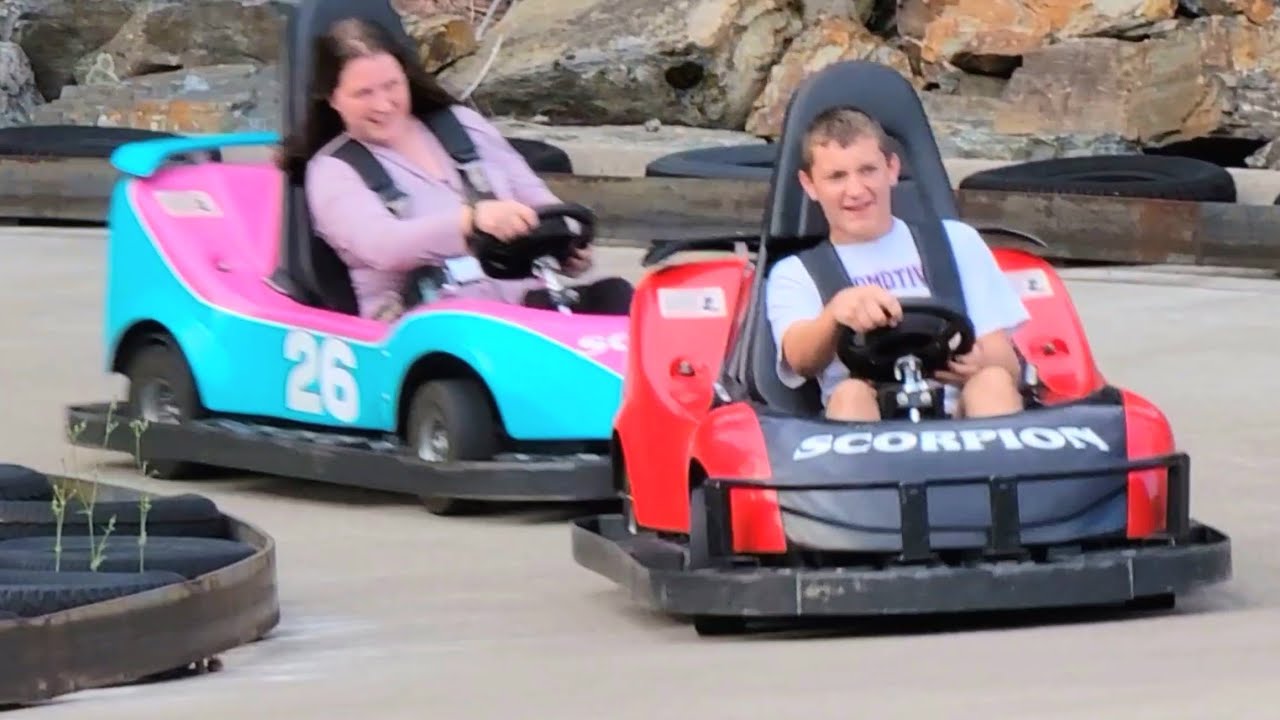 Having Fun On Alpine Coaster/Go Carts in Kalispell - YouTube