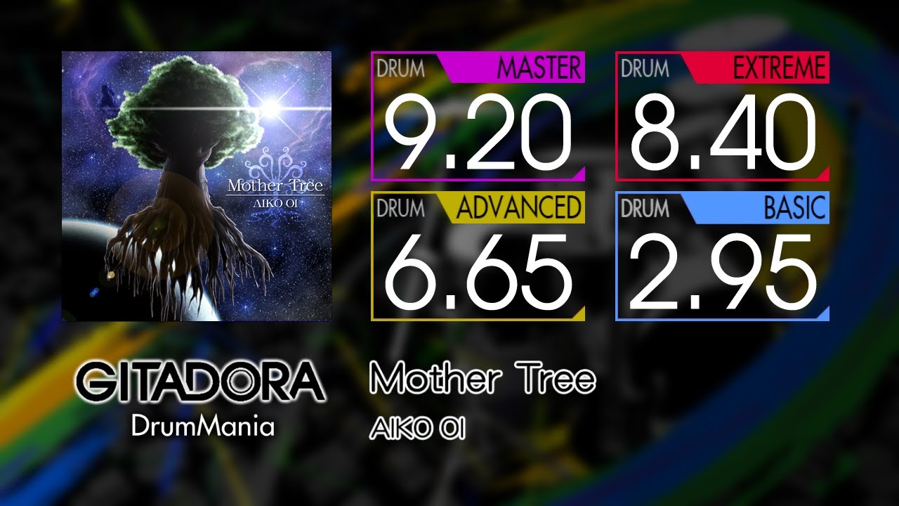 【GITADORA】 Mother Tree (MASTER ~ BASIC) Drum - YouTube