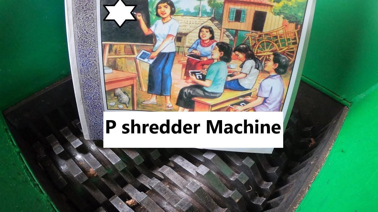 Old Book vs Fast Shredder Machine Incredible Video Shredding - YouTube