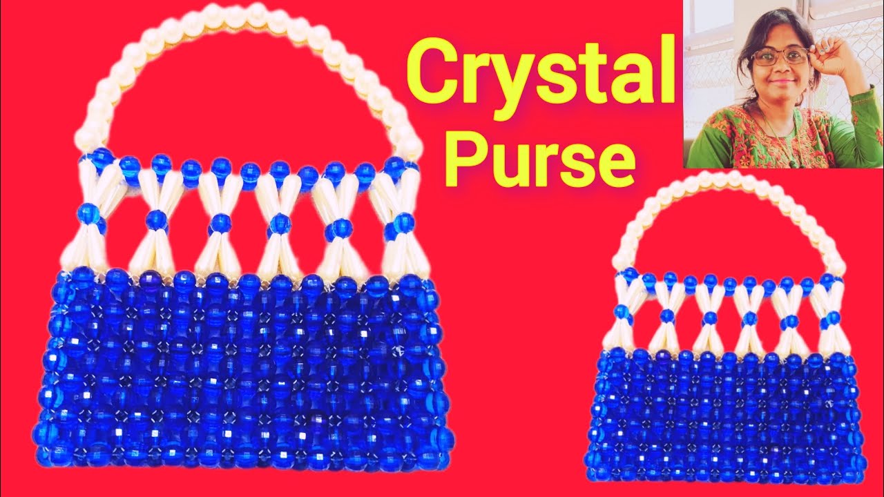 how to make a crystal beaded purse putir bag পুঁতির ব্যাগ @2C ...