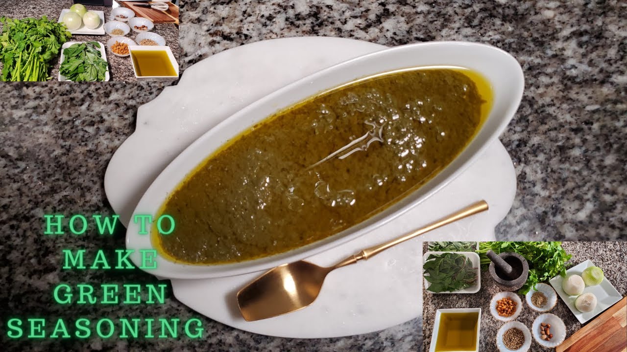 Multipurpose Green Seasoning | How To Make Grilled Fish Marinade ...