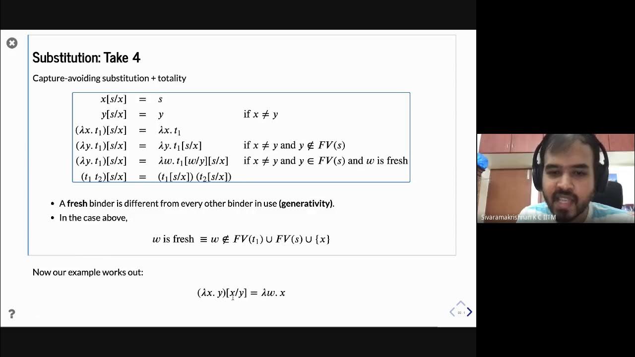 CS3100 POP - Lec 13 - Lambda Calculus Syntax Semantics - YouTube
