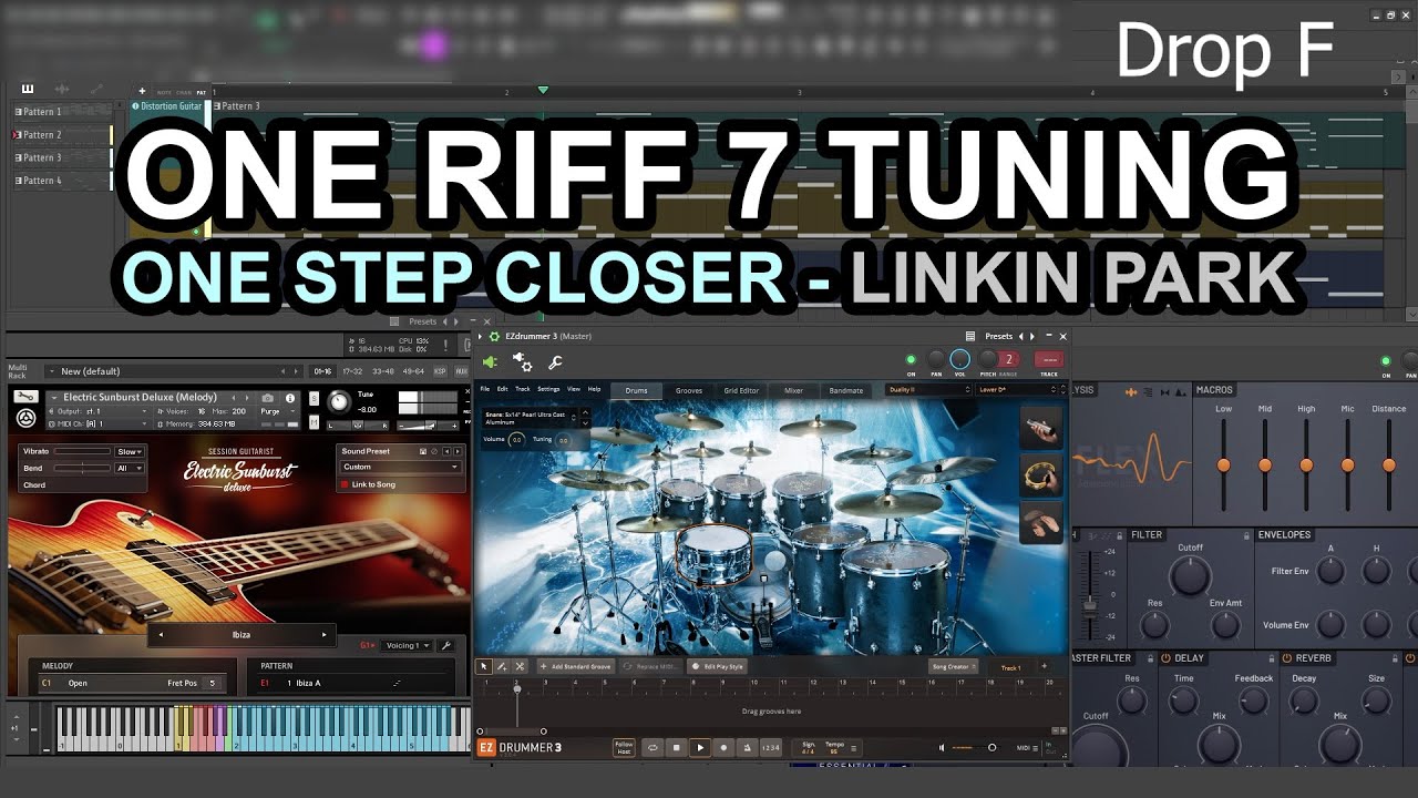 ONE RIFF 7 TUNING, ONE STEP CLOSER - LINKIN PARK - YouTube