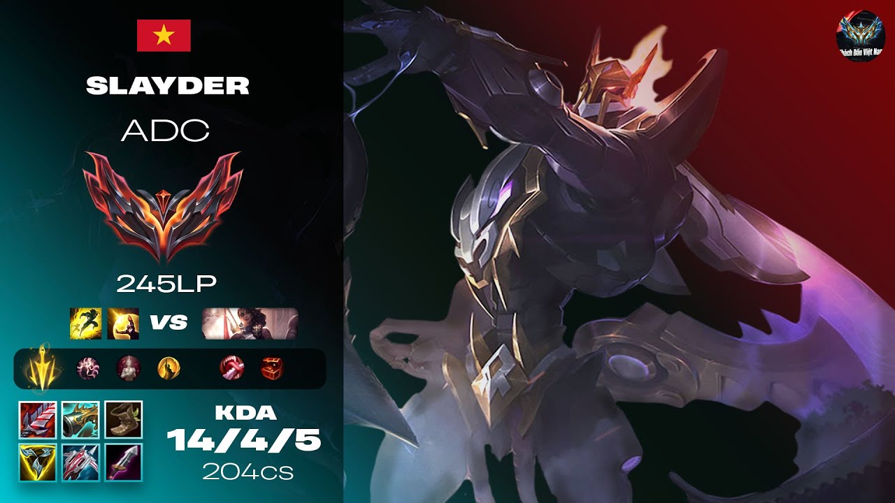 THÁCH ĐẤU VIỆT NAM - (FULL GAME) Slayder Draven vs Samira Adc KDA 14/4 ...