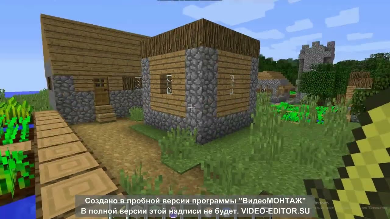 walk in the villages and blue doors in minecraft #minecraft - YouTube